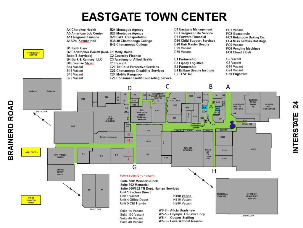 Layout - Eastgate Town Center